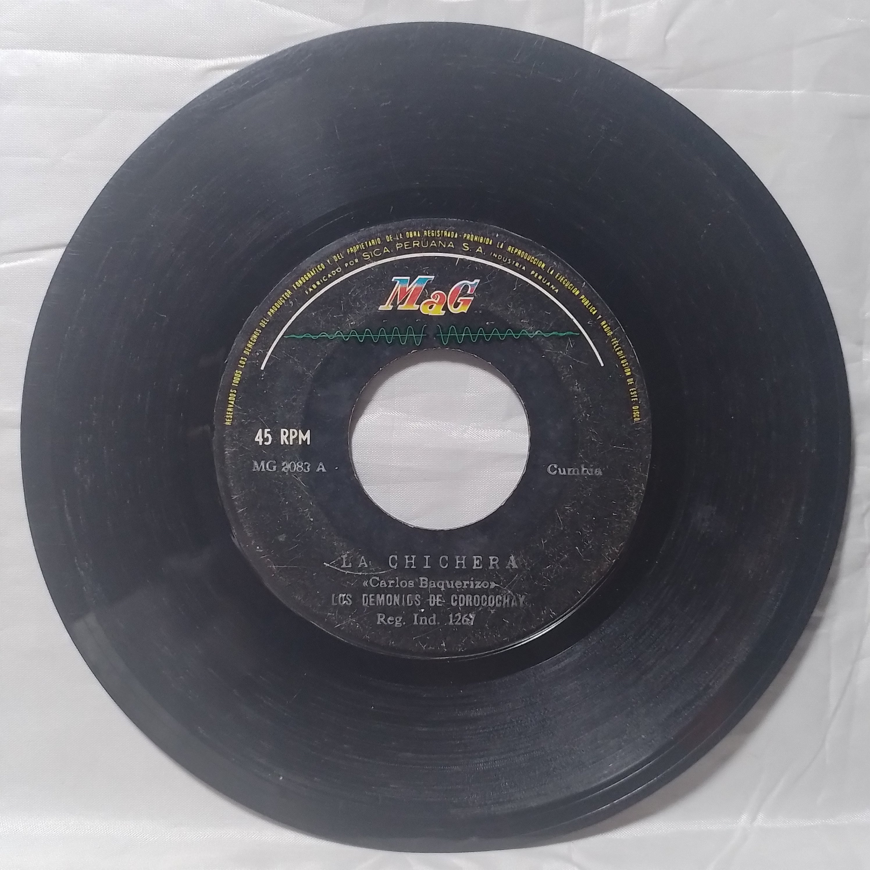 single 7" Los Demonios De Corocochay La Chichera / Peti Pan made peru ...