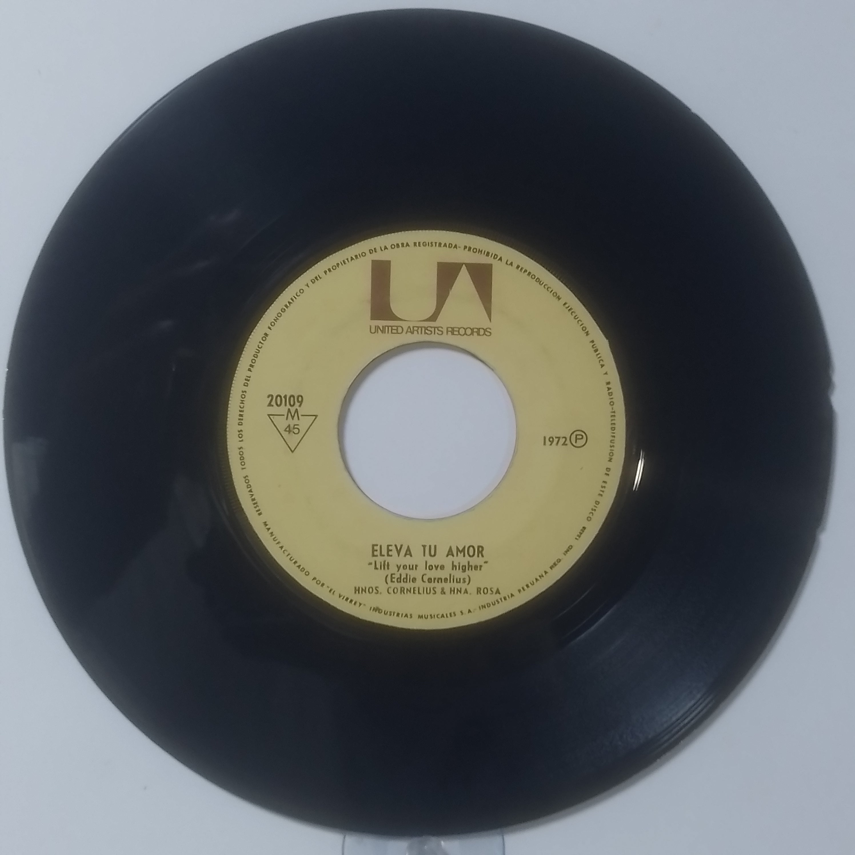 single 7" Cornelius Bros & Sister Rose Too Late To Turn Back Now / Lif ...
